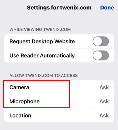 How to enable camera and microphone permissions for iPhone? – Student ...